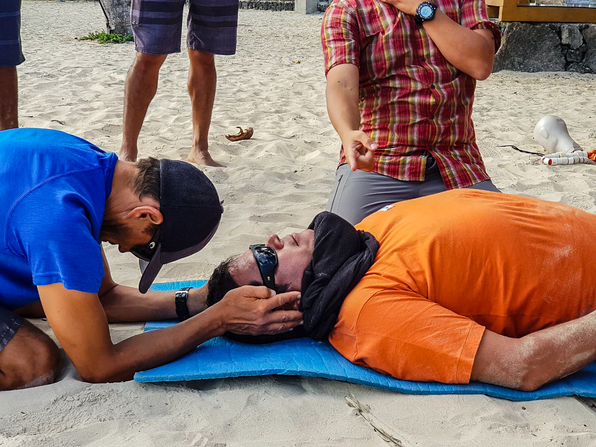 Wilderness Advanced First Aid Staff | Guide Training in the Galapagos ...